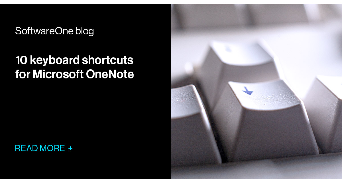 10 keyboard shortcuts for Microsoft OneNote | SoftwareOne blog