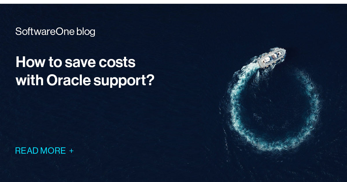 How to save costs with Oracle support? | SoftwareOne blog