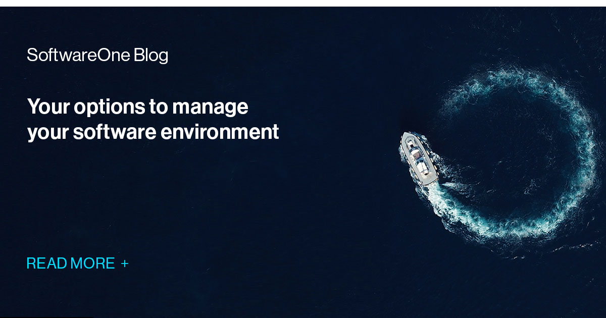 Your options to manage your software environment | SoftwareOne Blog