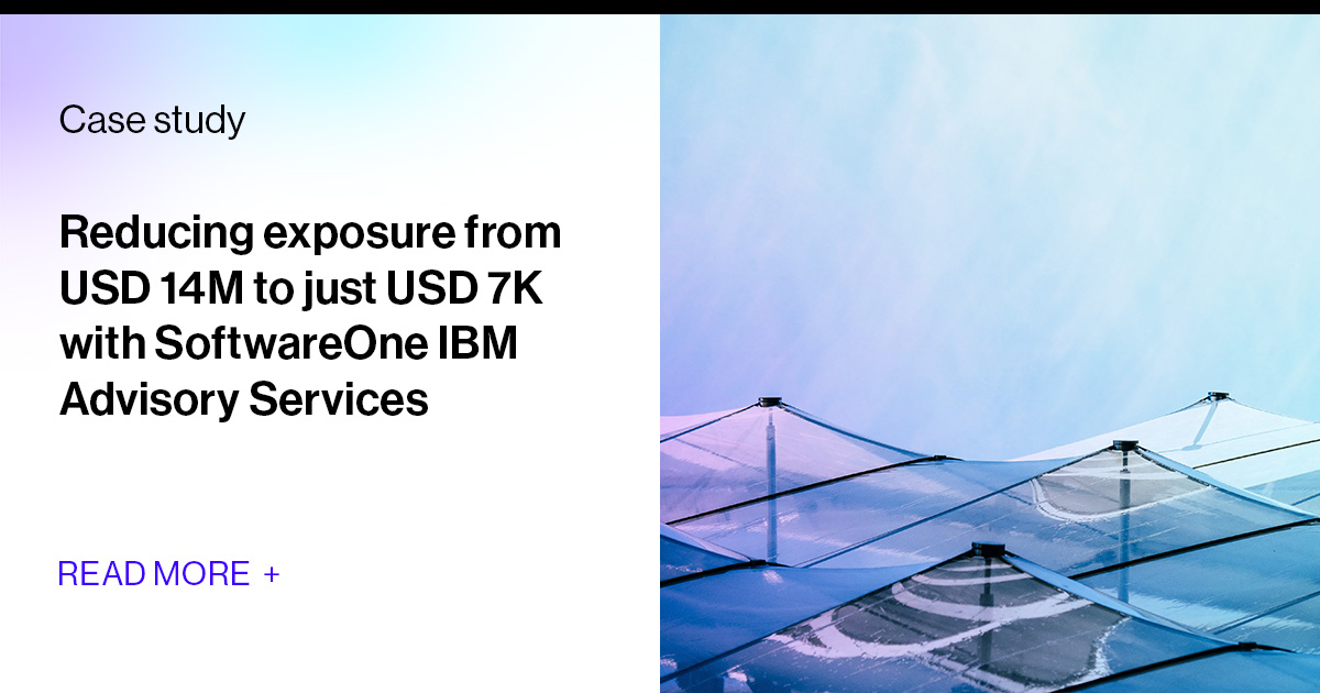 Financial institution minimizes IBM audit risk with SoftwareOne ...