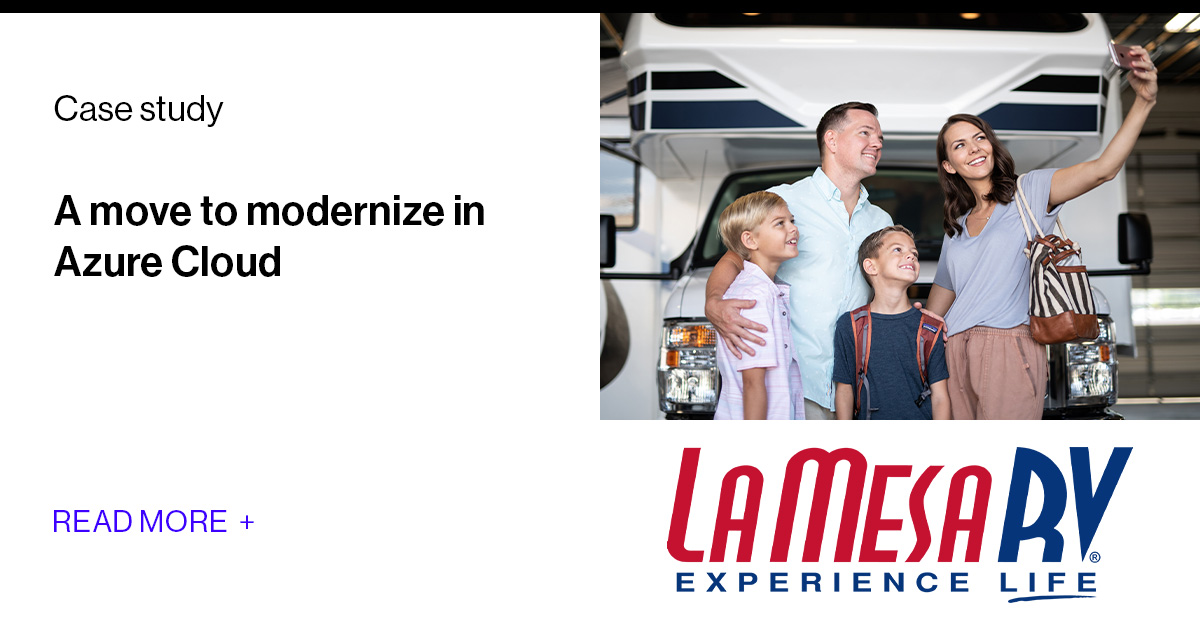 La Mesa RV moves to modernize in the Azure Cloud | SoftwareOne case study