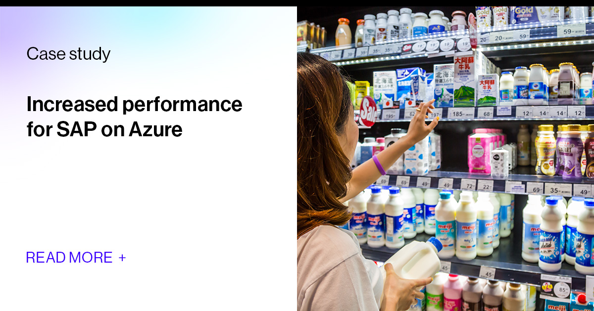 Increased performance for SAP on Azure | SoftwareOne case study
