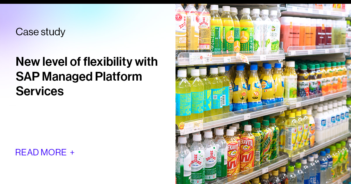 SoftwareOne delivers a flexible SAP Platform Managed Service to support ...