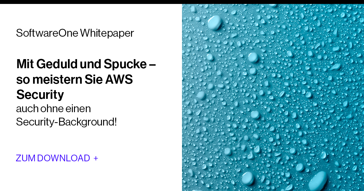 AWS Security: Konfigurationstipps I SoftwareOne Whitepaper