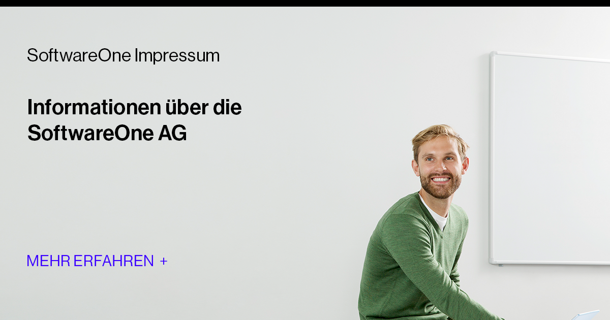 SoftwareOne Impressum| SoftwareOne