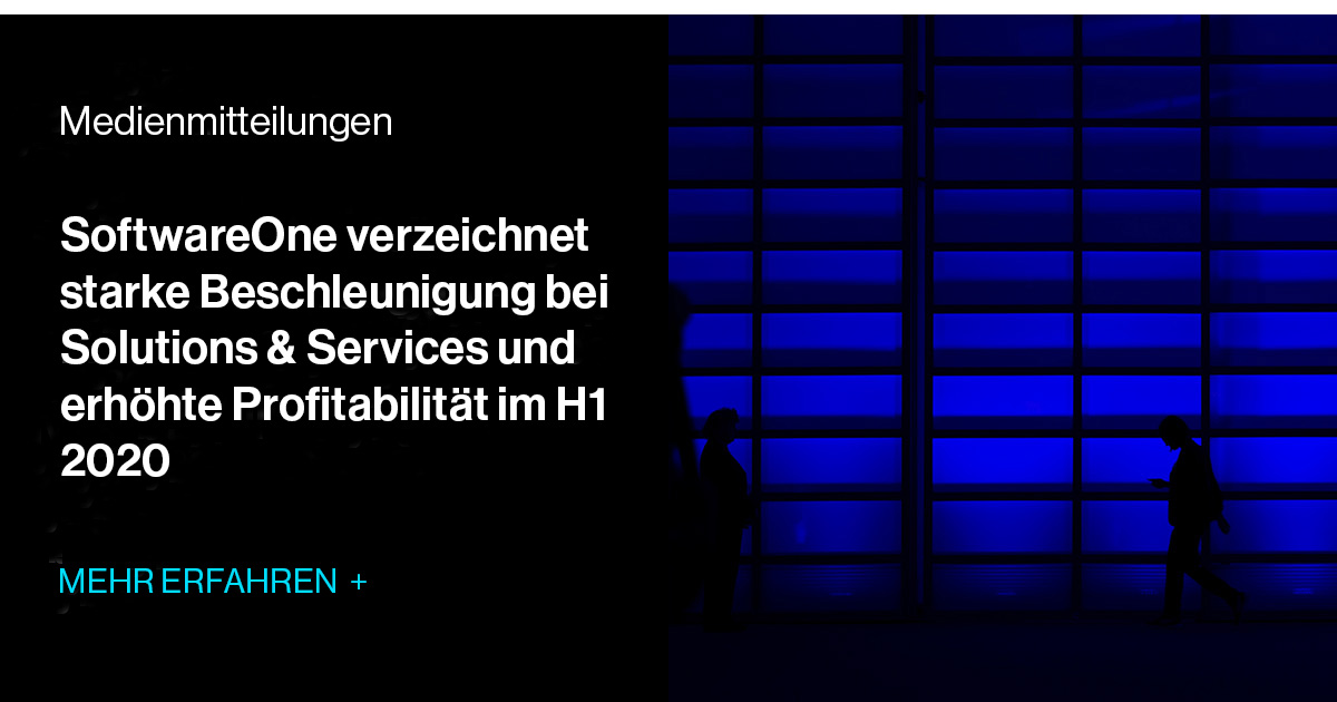 SoftwareONE verzeichnet starke Beschleunigung bei Solutions & Services ...