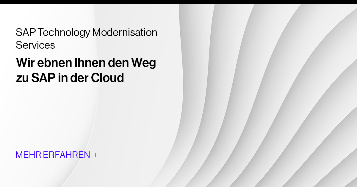 SAP Technology Modernisation Services | SoftwareOne