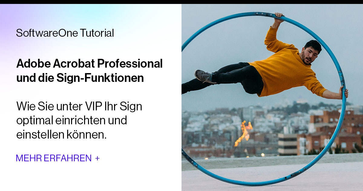 Tutorial: Adobe Sign in Adobe Acrobat Professional | SoftwareOne Webinar