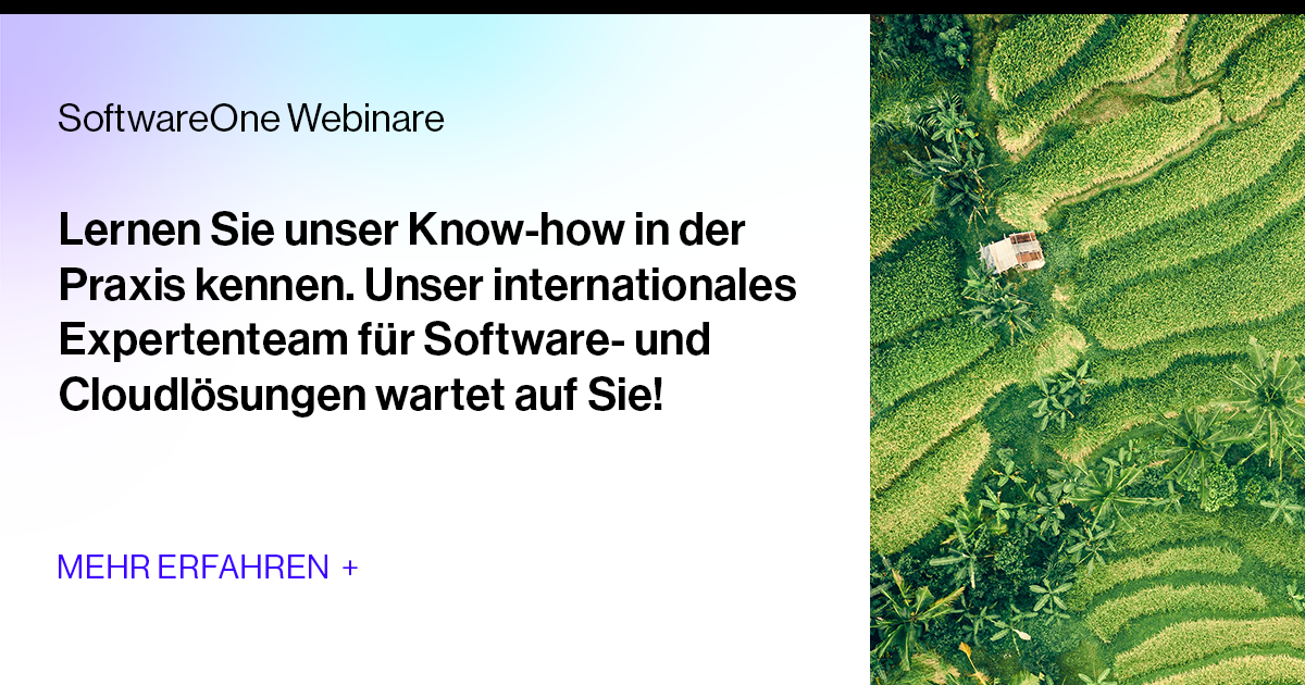 Live-Webinare und Aufzeichnungen | SoftwareOne