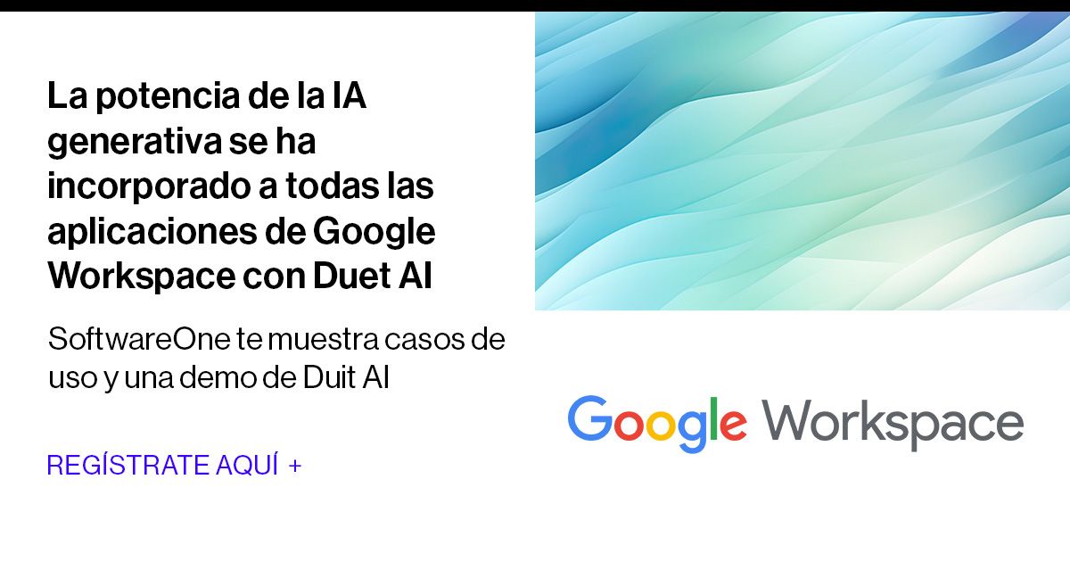 IA generativa con Duet AI en Google Workspace | SoftwareOne