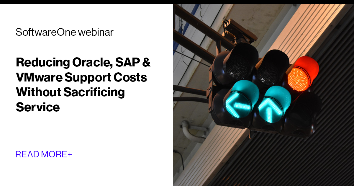 Reducing Oracle, SAP & VMware Support Costs Without Sacrificing Service | SoftwareOne webinar