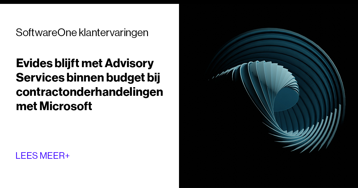 Deskundig advies en begeleiding in contractonderhandelingen met Microsoft besparen Evides geld ...