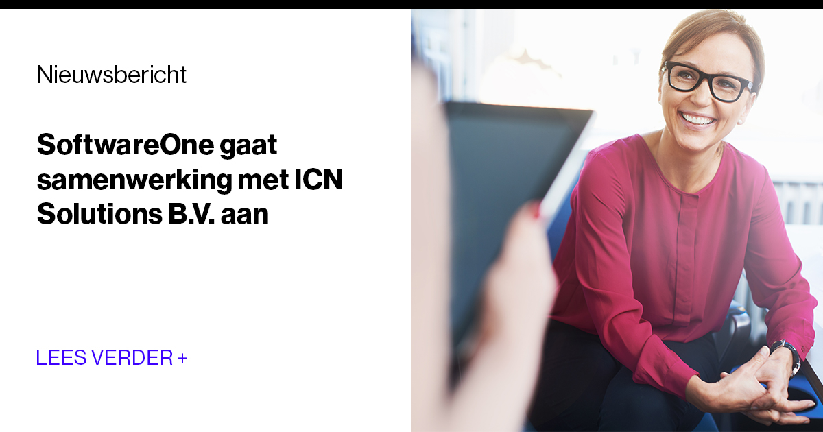 SoftwareOne gaat samenwerking met ICN Solutions B.V. aan | SoftwareOne ...