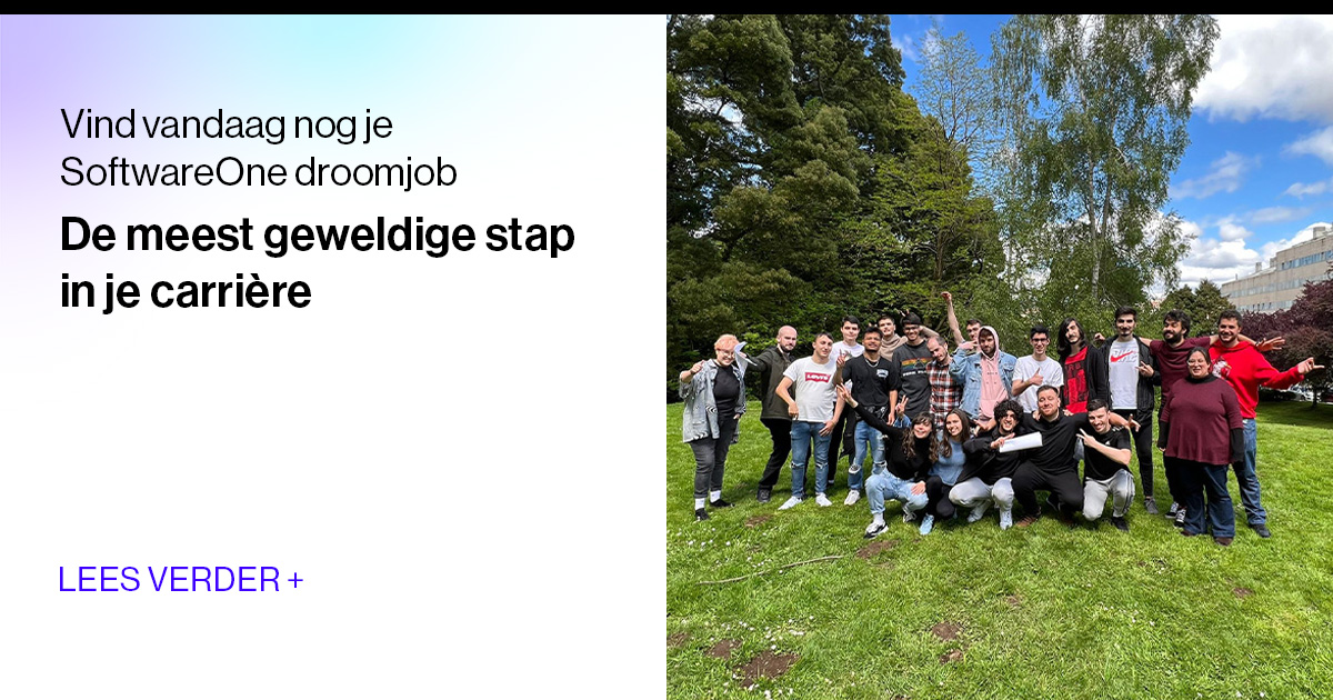 Werken bij SoftwareOne