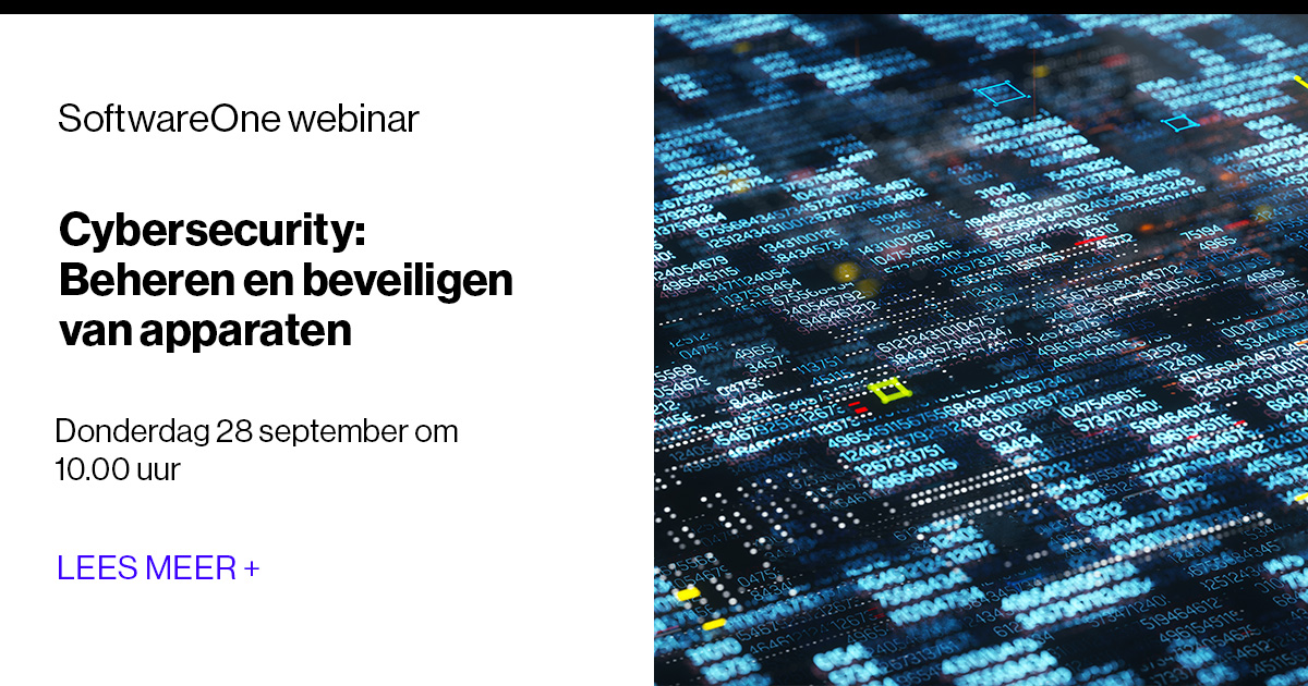Cybersecurity webinar | SoftwareOne webinar