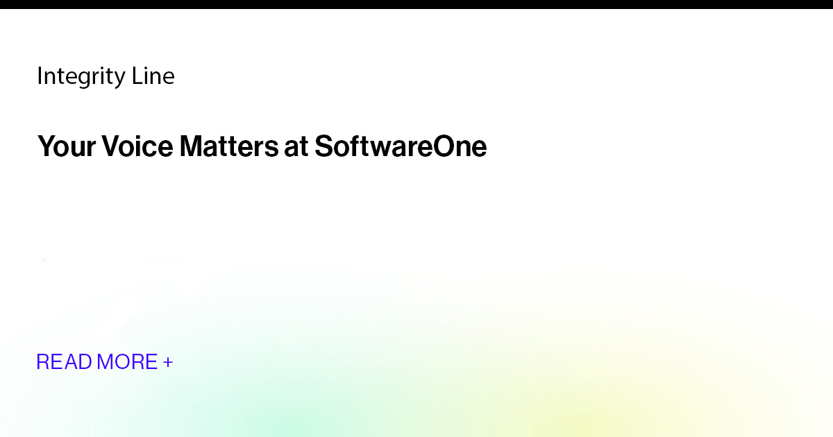 Integrity Line | SoftwareOne