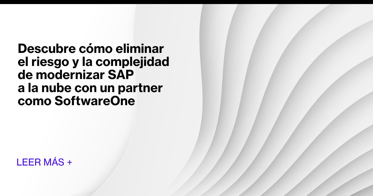 SAP Servicios de modernización de aplicaciones | SoftwareOne