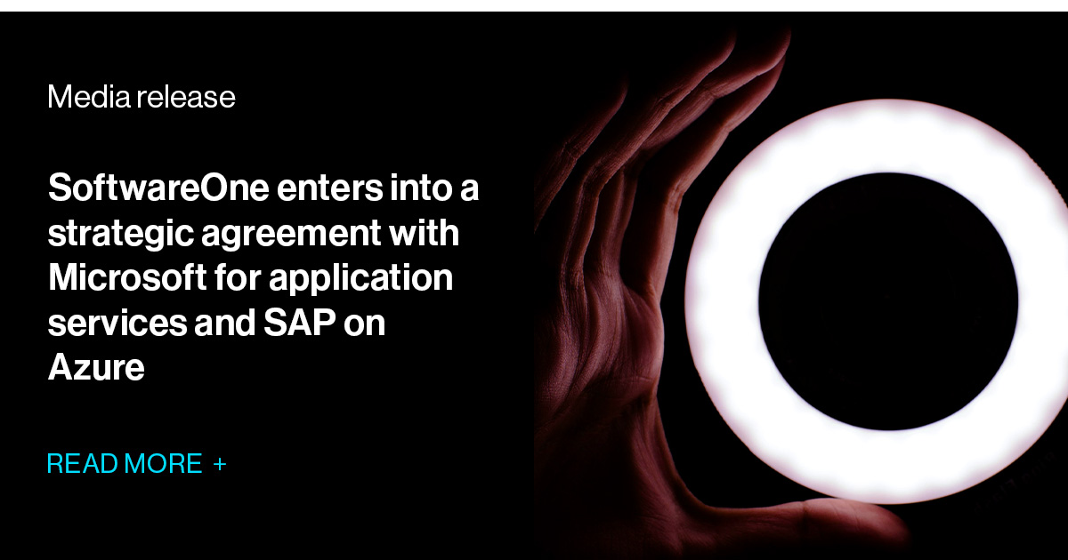 SoftwareONE enters into a strategic agreement with Microsoft for application services and SAP on ...