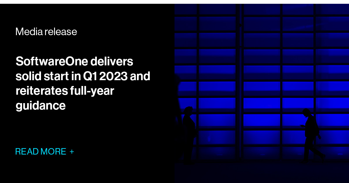 SoftwareOne delivers solid start in Q1 2023 and reiterates full-year ...