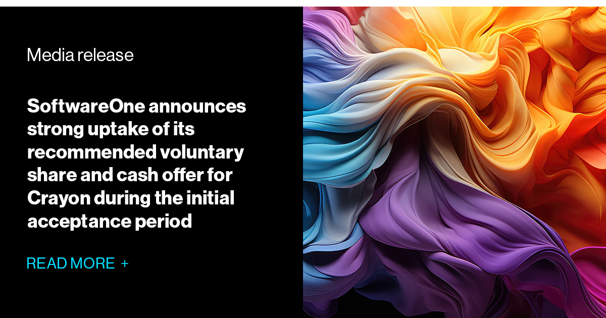 SoftwareOne announces strong uptake of its recommended voluntary share ...