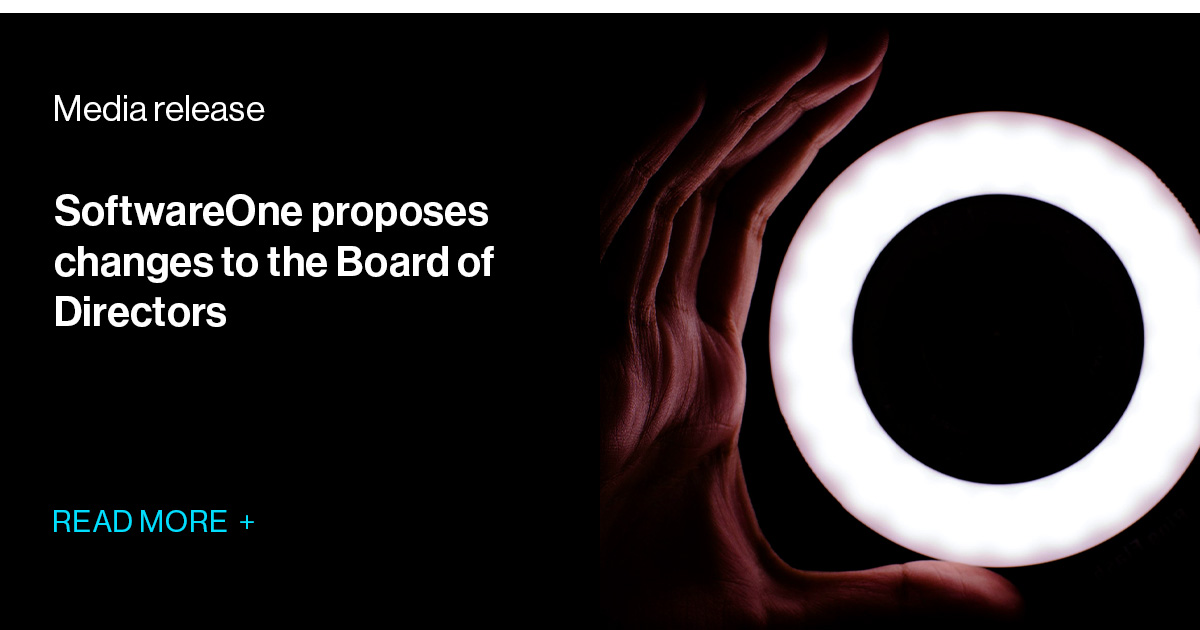 Proposed changes to the Board of Directors | SoftwareOne media release
