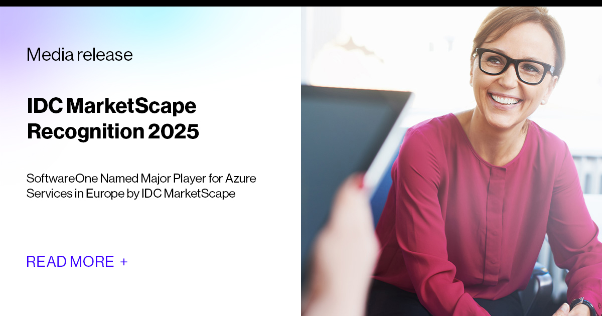 SoftwareOne Named IDC Azure Major Player 2025 | SoftwareOne media release