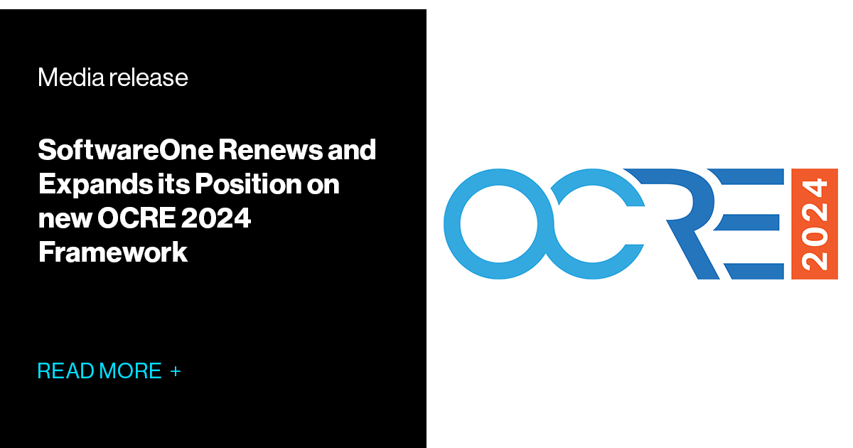 SoftwareOne Renews and Expands its Position on new OCRE 2024 Framework | SoftwareOne media release