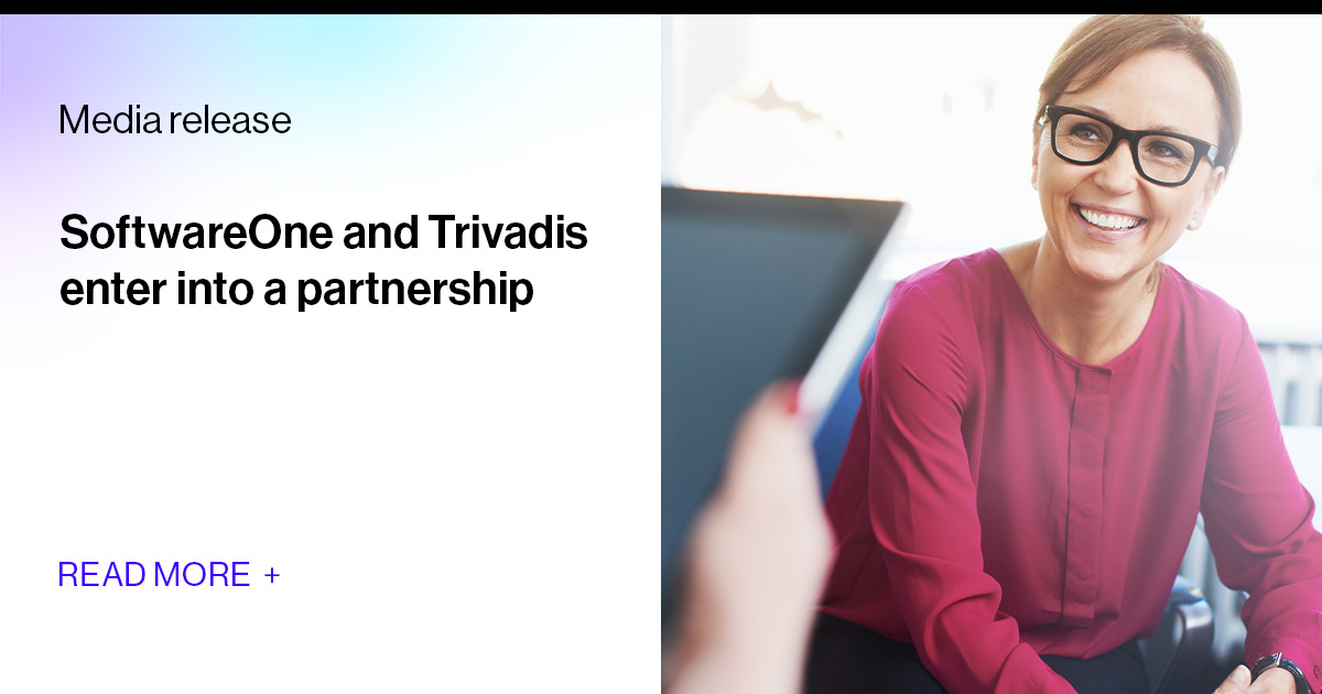 SoftwareONE and Trivadis enter into a partnership