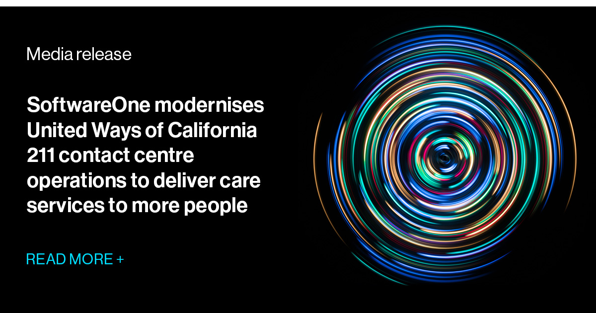 SoftwareOne modernizes United Ways of California 211 contact center operations to deliver care ...