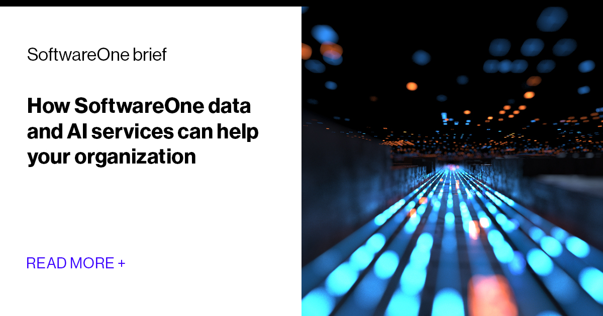 Data-driven, AI-powered | SoftwareOne brief