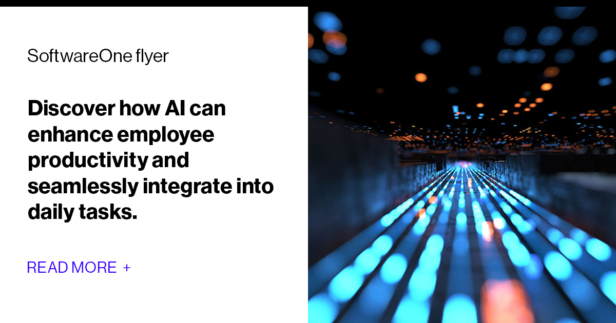 Discover the full potential value of workplace AI | SoftwareOne flyer