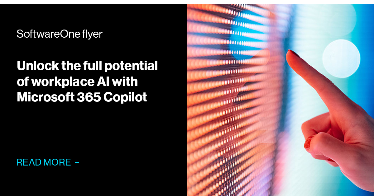 Unlock the power of workplace AI with Microsoft 365 Copilot | SoftwareOne flyer