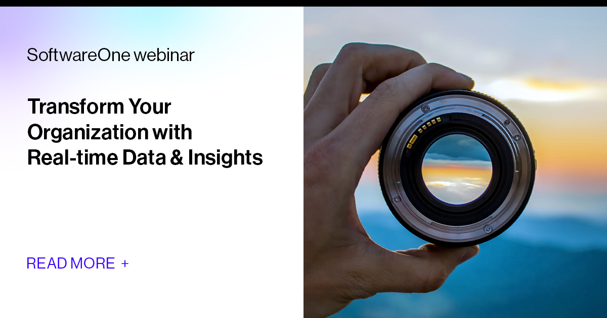 Transform Your Organization with Real-time Data & Insights | SofwareOne ...
