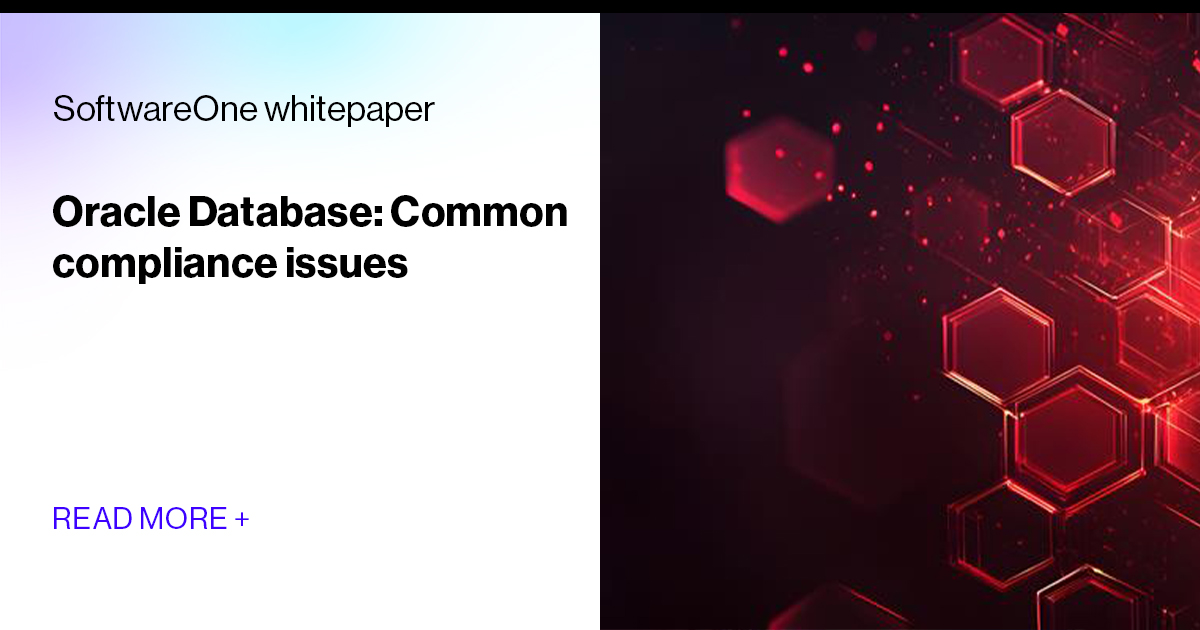 Avoid Oracle Database pitfalls | SoftwareOne whitepaper