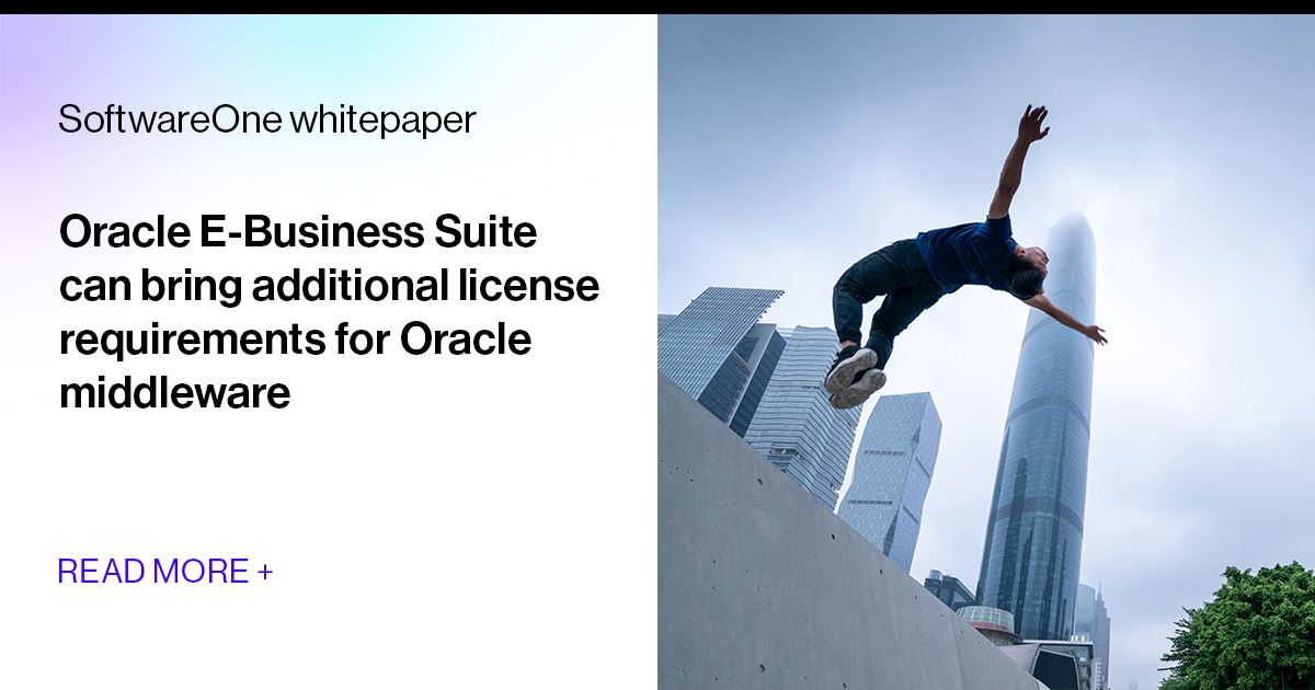 Oracle E-Business Suite can bring additional license requirements for Oracle middleware ...