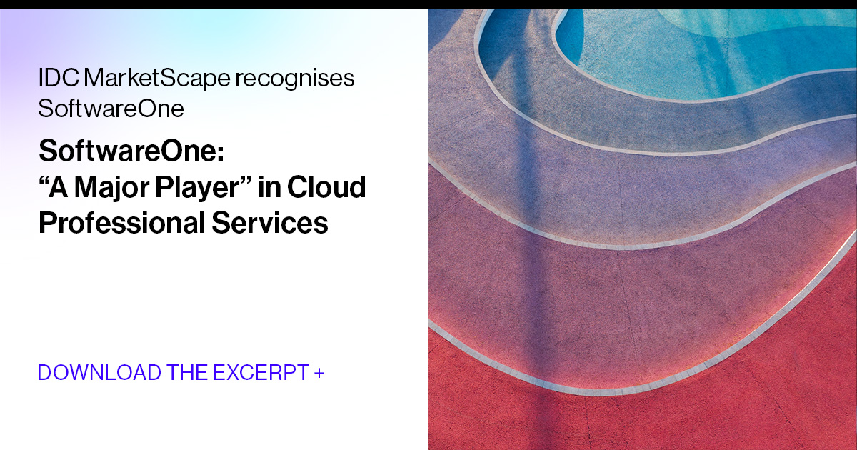 IDC MarketScape recognizes SoftwareOne | SoftwareOne research report
