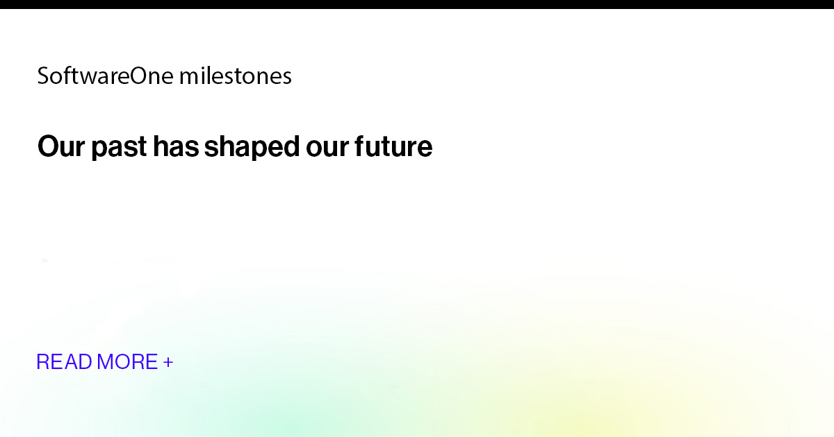 SoftwareOne Milestones