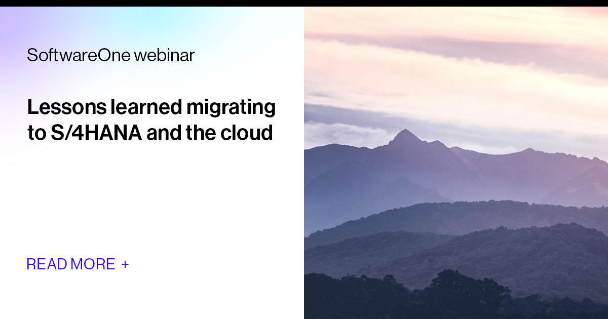 Lessons Learned Migrating SAP to S/4HANA and the Cloud | SoftwareOne ... Lessons Learned Migrating SAP to S/4HANA and the Cloud | SoftwareOne ...
