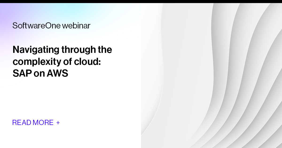 SAP on AWS | SoftwareOne webinar