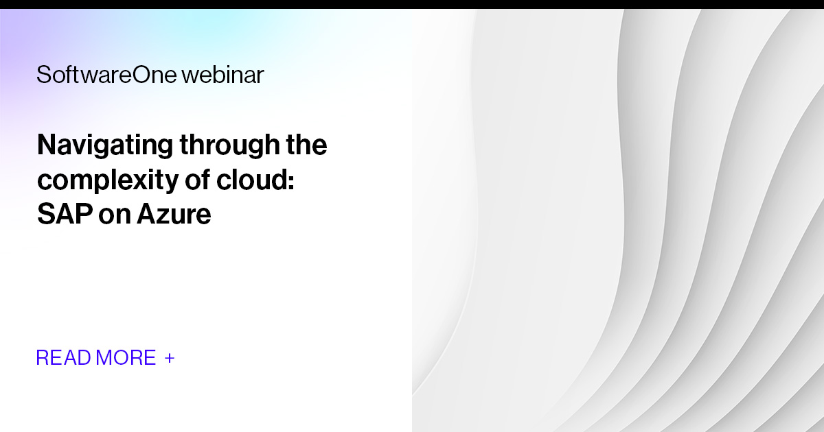 SAP on Azure | SoftwareOne webinar